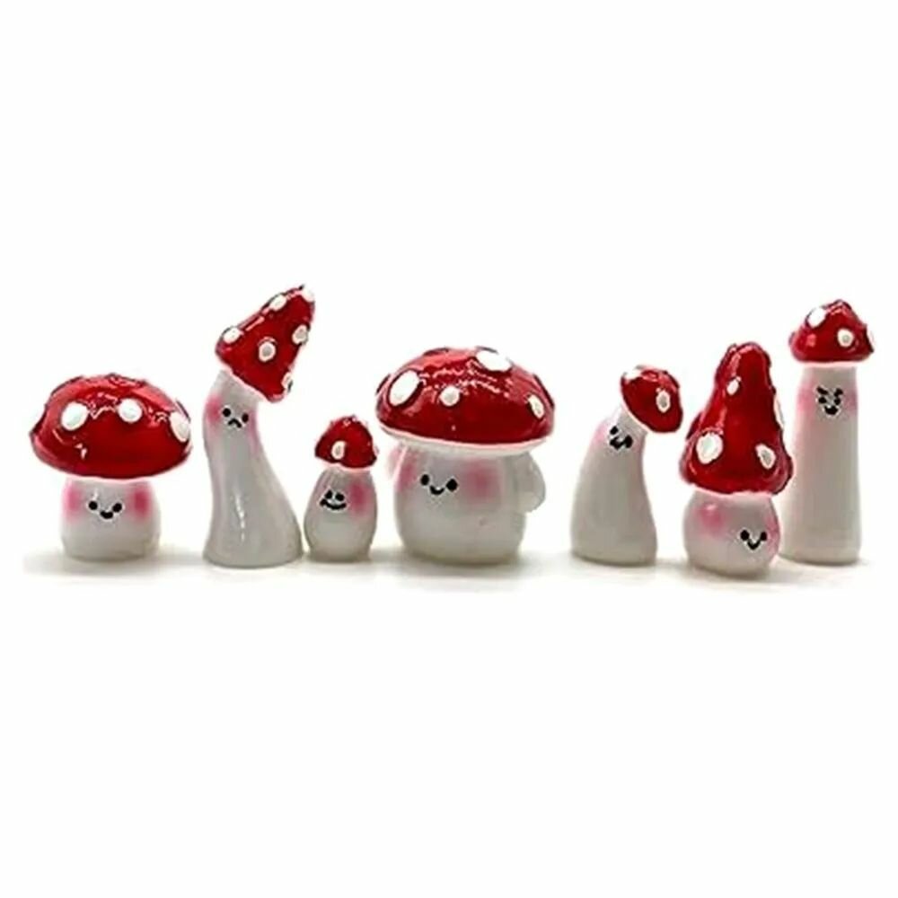 Шт. Мини-грибов для поделок Little Fairy Garden Tiny Mushroom Deco
