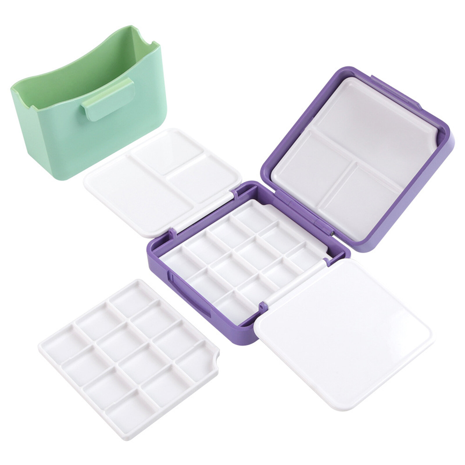 Коробка для палитры герметичная коробка с очистителем кистей