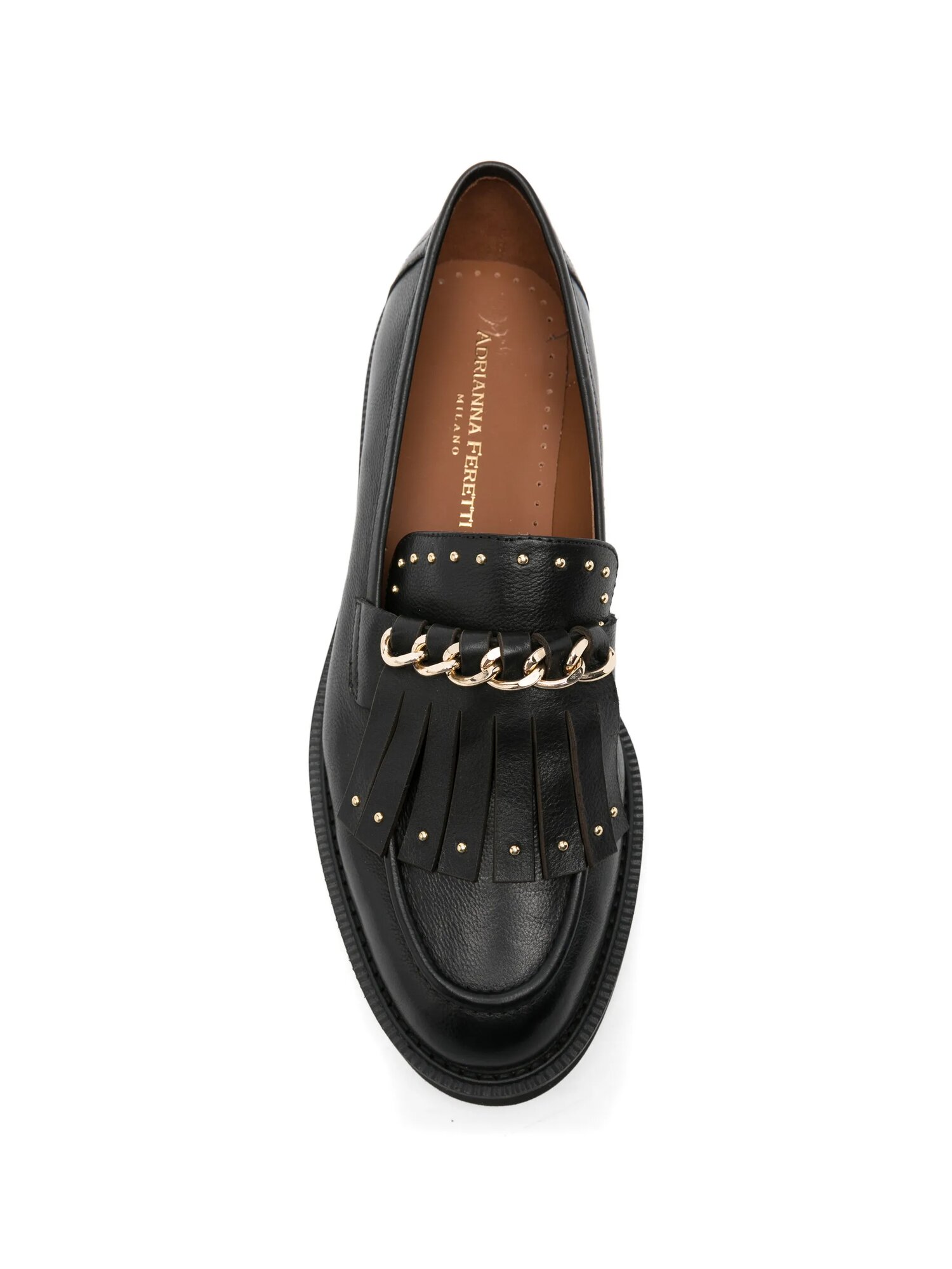 Лоферы ADRIANNA FERETTI Tassel chain loafers, размер 37, черный — фото 1
