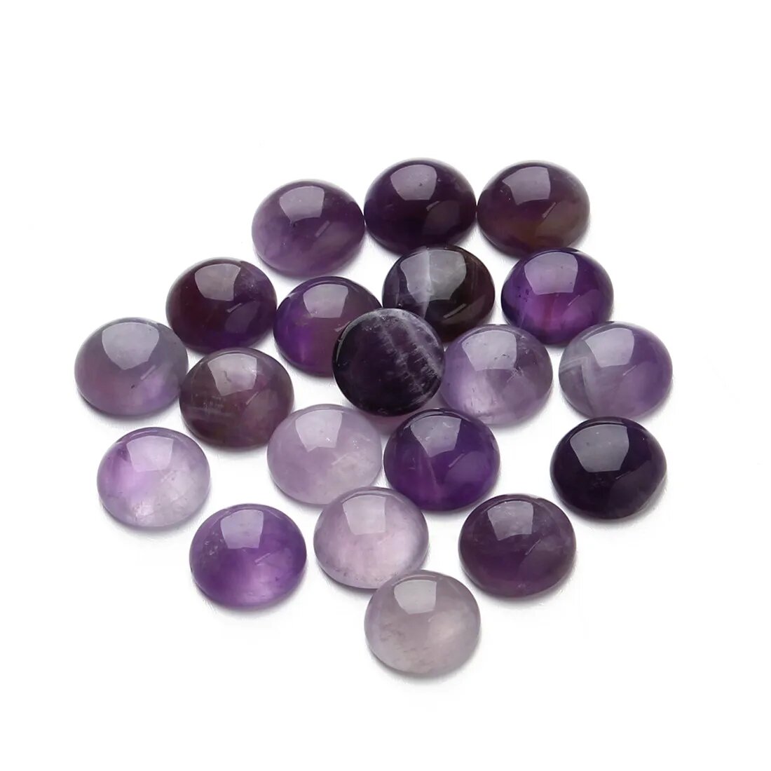 Кабошоны из оникса лаcoogh, круглые, 2-25 мм Фиолетовый, 10mm, 00 10pcs