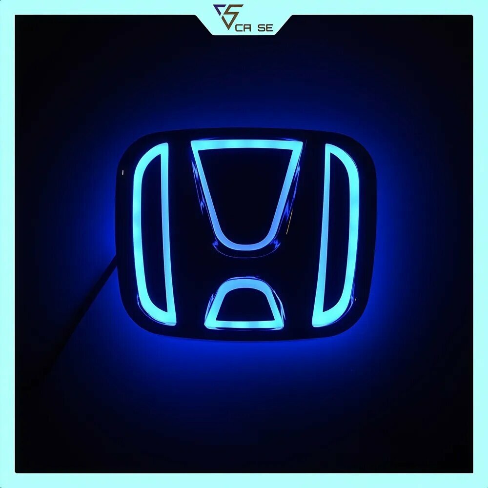 5D-подсветка логотипа автомобиля Honda со LED подсветкой, подходит для NEW FIT / 07 CR-V / 10 Odyssey / 08-09 Accord ACCORD/ 07 Odyssey/ Civic 98*80mm