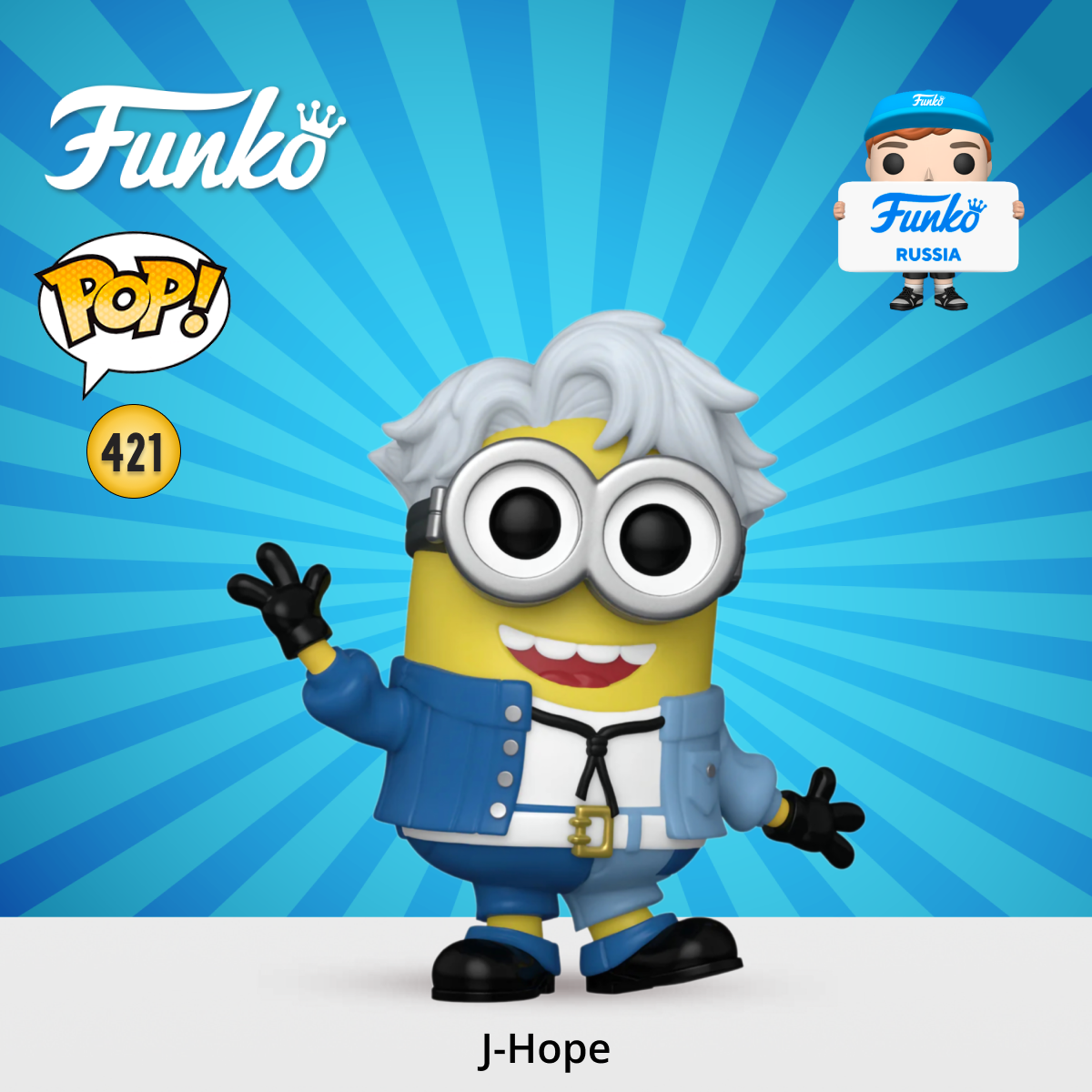 Фигурка Funko POP! Rocks BTS X Despicable Me 4 J-Hope (421) 85963