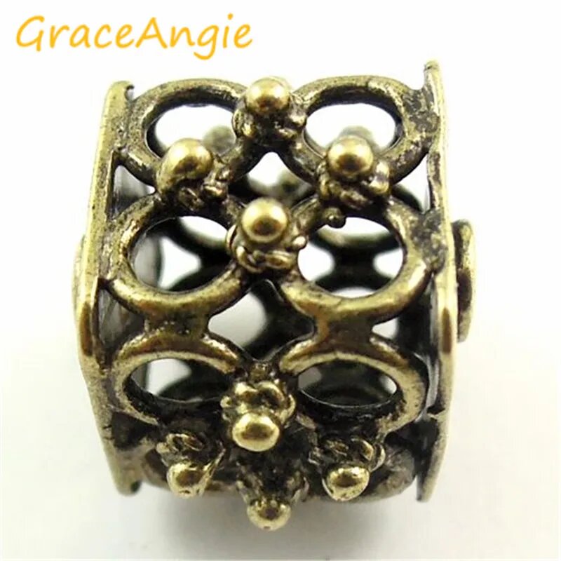GraceAngie бронзовые полые бусины 2 мм