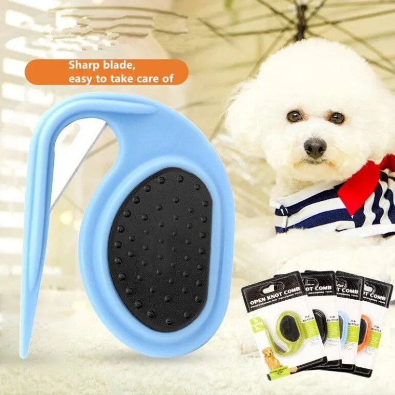 Колтунорез капля для кошек и собак, с одним лезвием, карманный