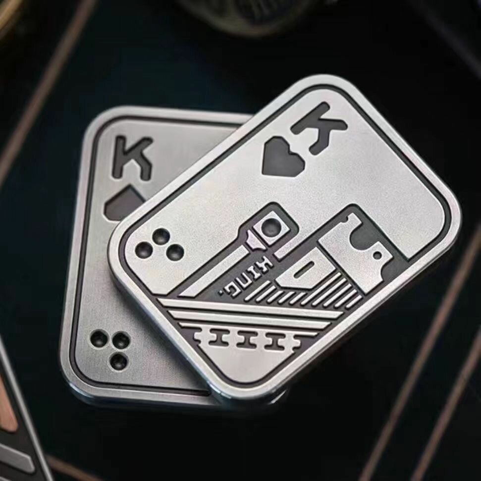 Металлические игральные карты AK, карты для нажатия, EDC-монеты, карты для нажатия, ручной гаджет для снятия стресса и тревоги для взрослых.