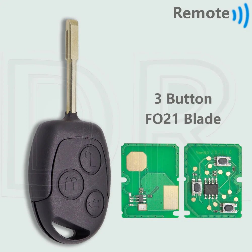 Автомобильный ключ для Ford Focus, 3 кнопки, FO21 Blade, 315MHz
