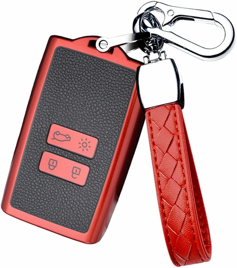 Чехол для брелока, чехол для ключей, совместимый с Renault Kadjar Koleos Clio Scenic Megane Duster Sandero Captur Twingo