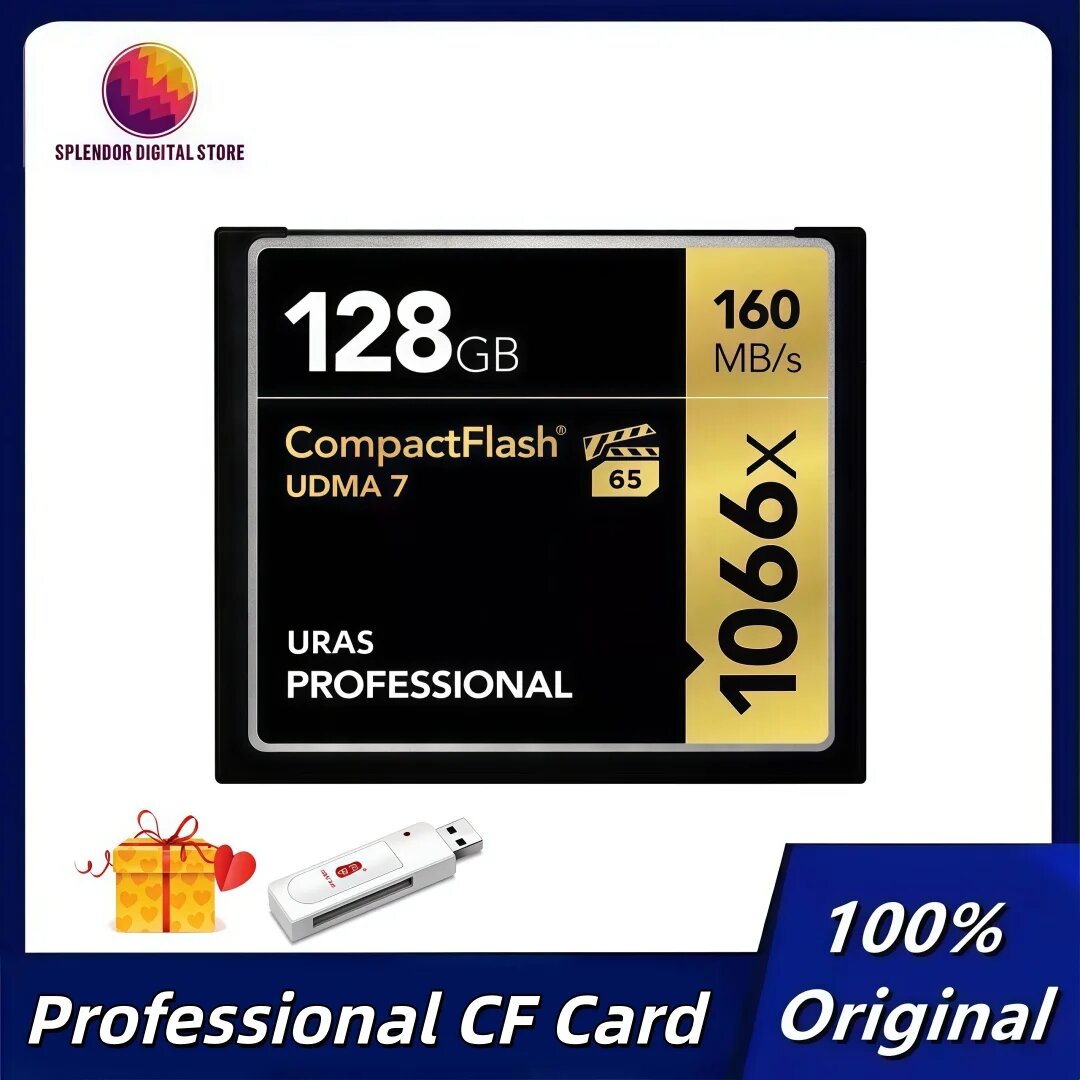 Aotedata CF карта памяти 16ГБ/32ГБ/64ГБ/128ГБ/256ГБ 64 ГБ