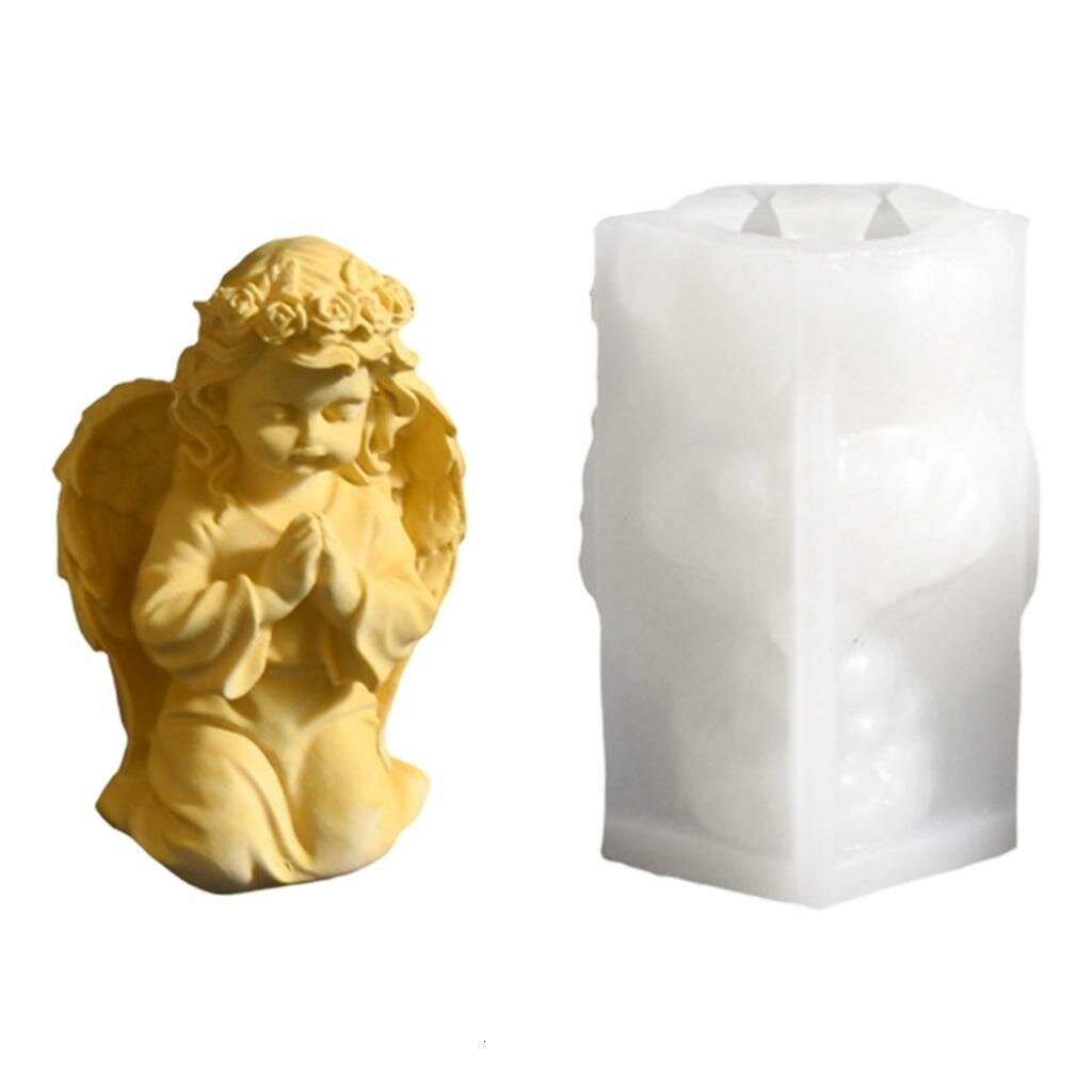 Гибкая форма для герметика с антипригарным покрытием, Молящаяся девочка-ангелочек