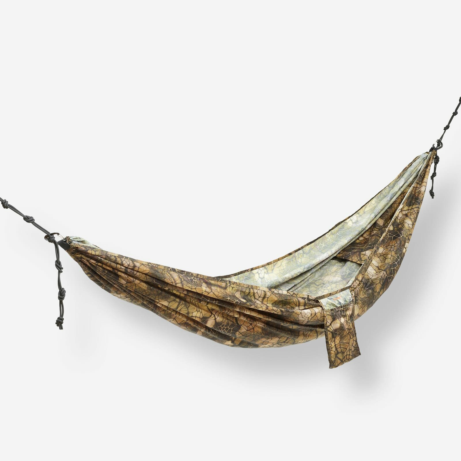 DECATHLON гамак solognac bushcraft 1-местный, камуфляж скрытный, 270x150 см, 110 кг