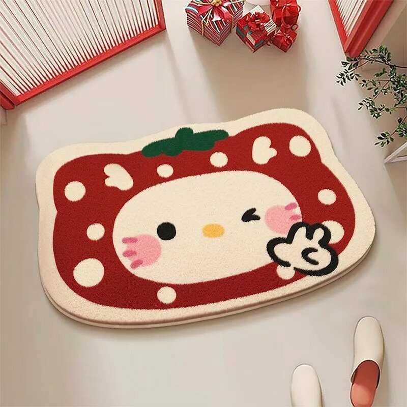 Коврик "Hello Kitty", для ванной, нескользящий, имитация кашемира, 50х60 см