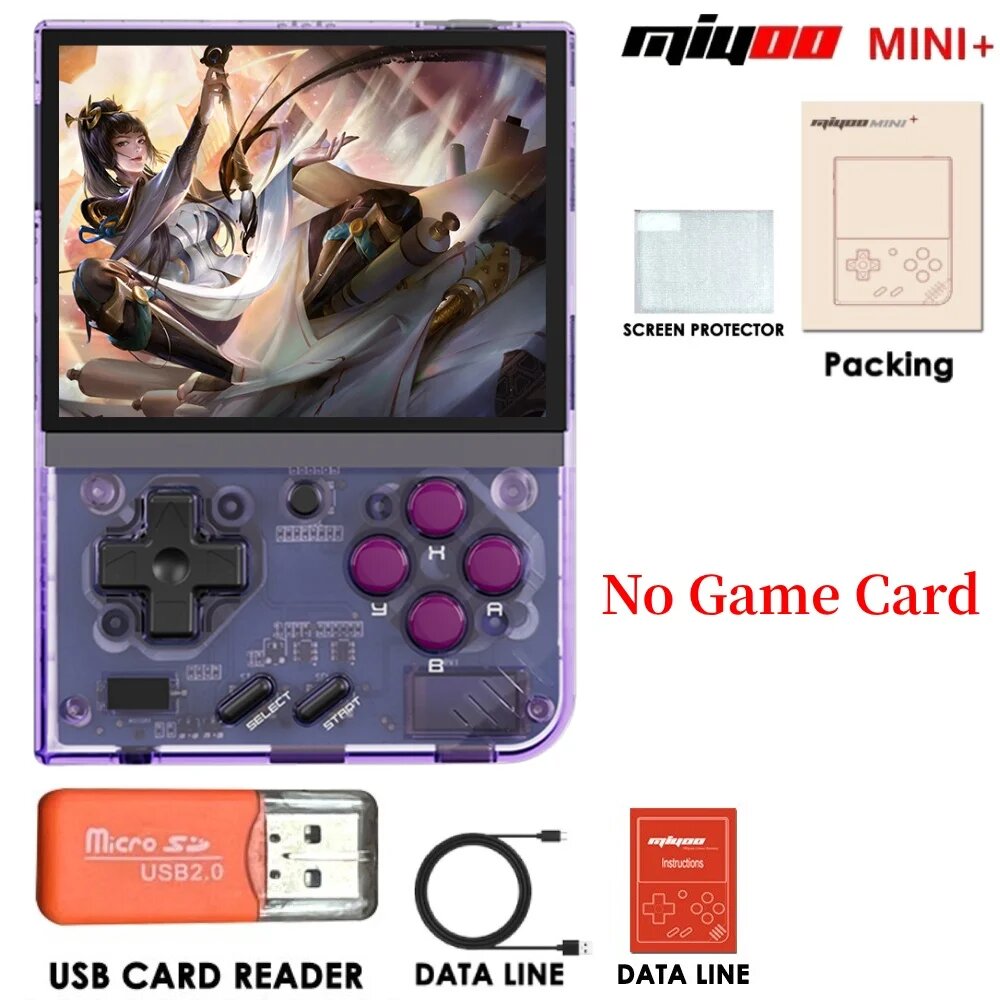 MIYOO Mini Plus Purple — портативная игровая консоль