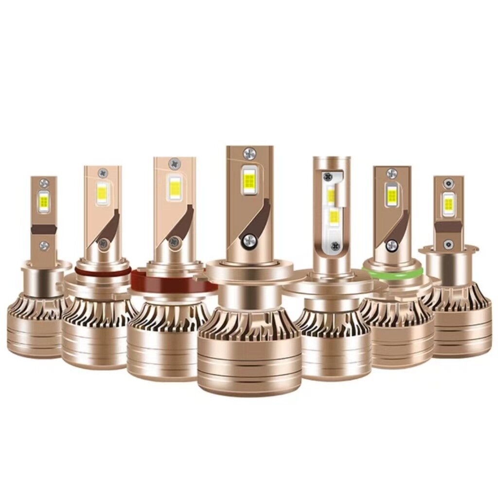 [2026] Автомобильная светодиодная фара Golden Edge 180 Вт, сверхъяркая, с функцией ближнего/дальнего света, модифицированная лазерная фара H11, белый свет, автомобильная лампа H7