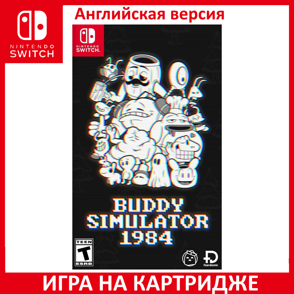 Игра Buddy Simulator 1984 (Limited Run) Switch Английский язык Картридж на Nintendo Switch