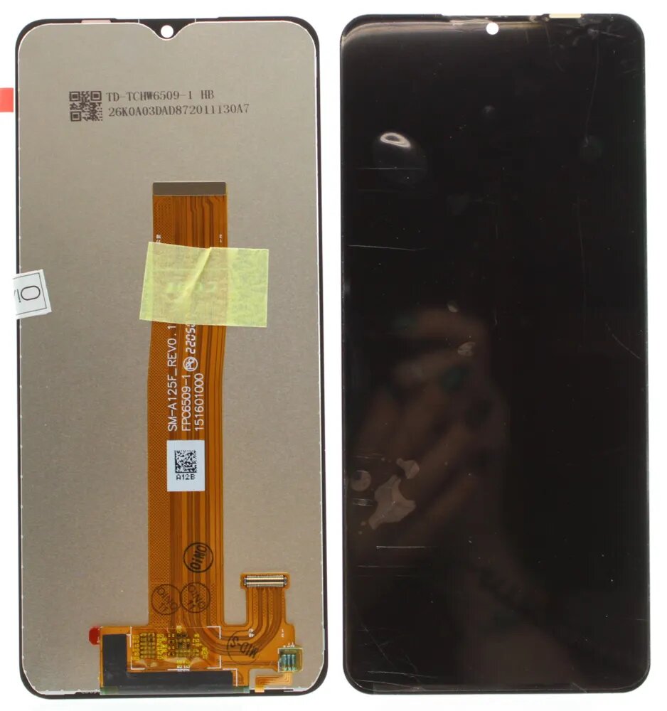 Дисплей для Samsung Galaxy A02, A12, M12 (A022G, A125.) REV01 A+ Черный