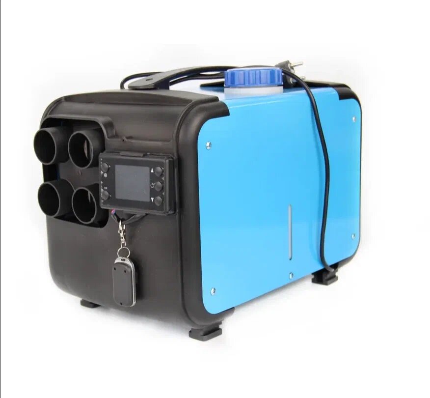 Автономный воздушный отопитель 4 сопла с дистанционным пультом 12/24/220 Вольт 8 кВт