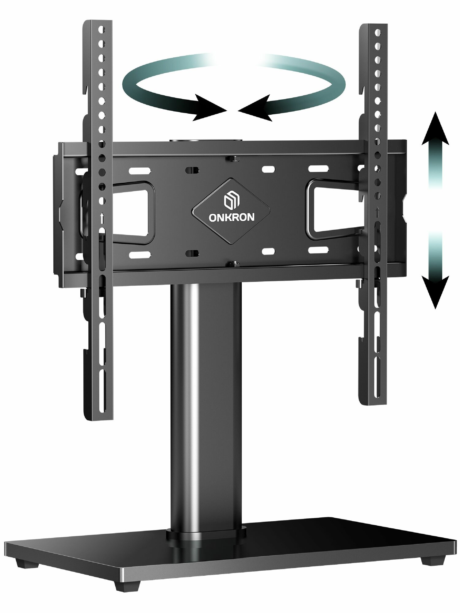 Подставка для телевизора 26"-55" ONKRON PT4 настольная / стойка для телевизора до 35 кг, чёрная