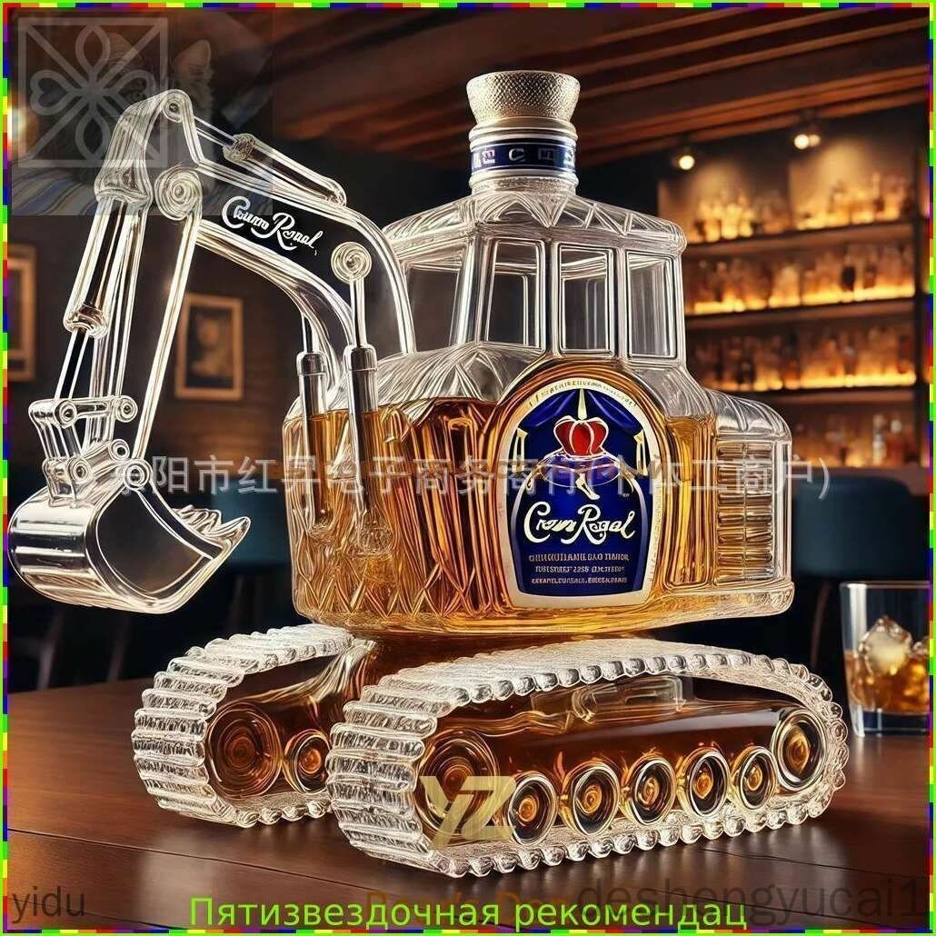 Виски Crown Royal в уникальной бутылке-экскаваторе, декоративный, для коллекционеров и подарков