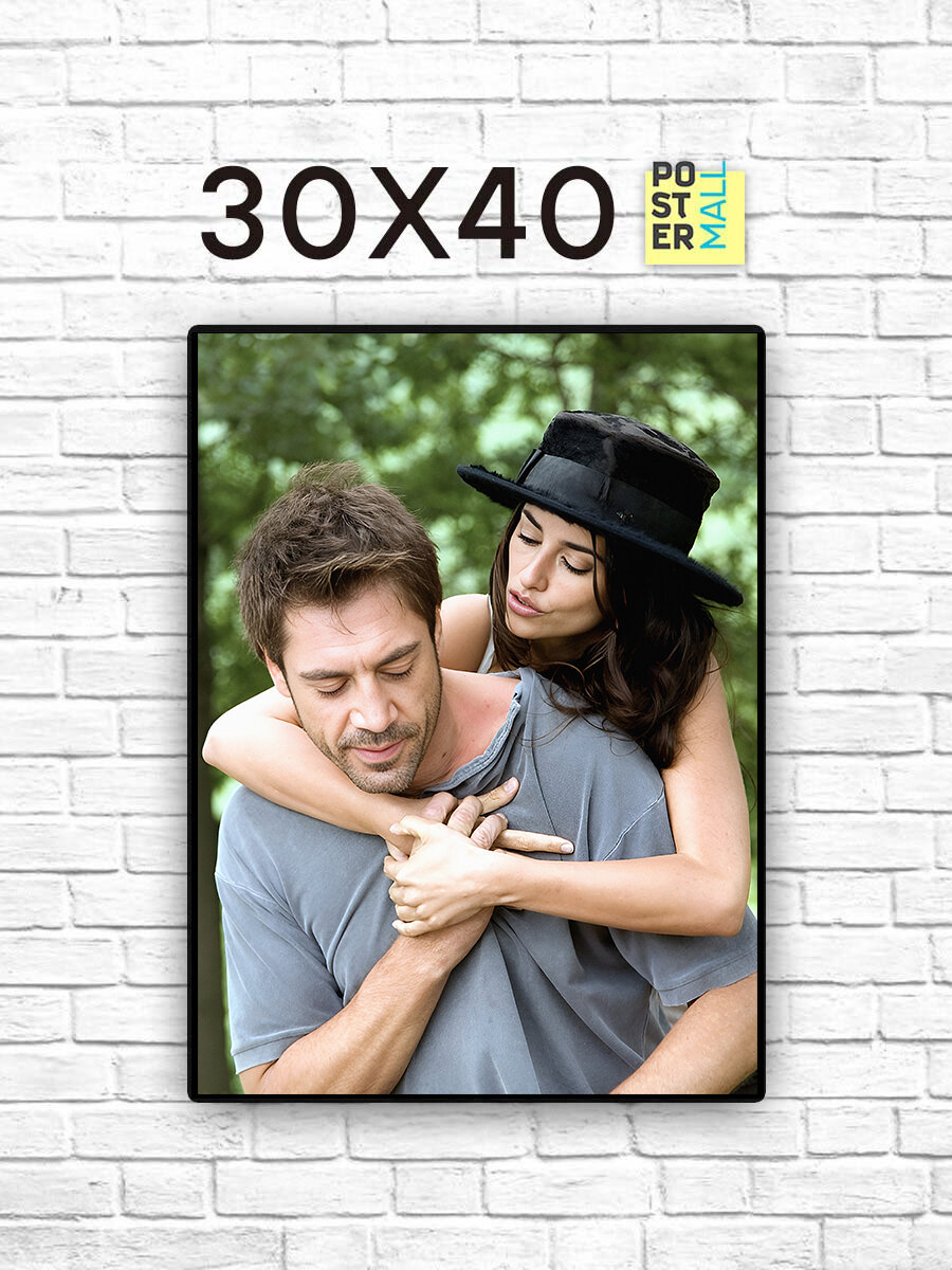 Постер 30х40 см - Пенелопа Круз и Хавиер Бардем