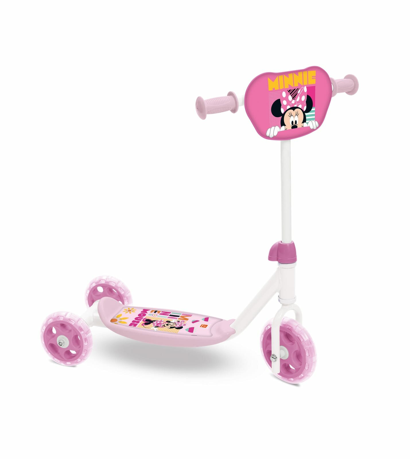 DECATHLON самокат MONDO Minnie, розовый/белый, 54x21x58 см, 30 кг