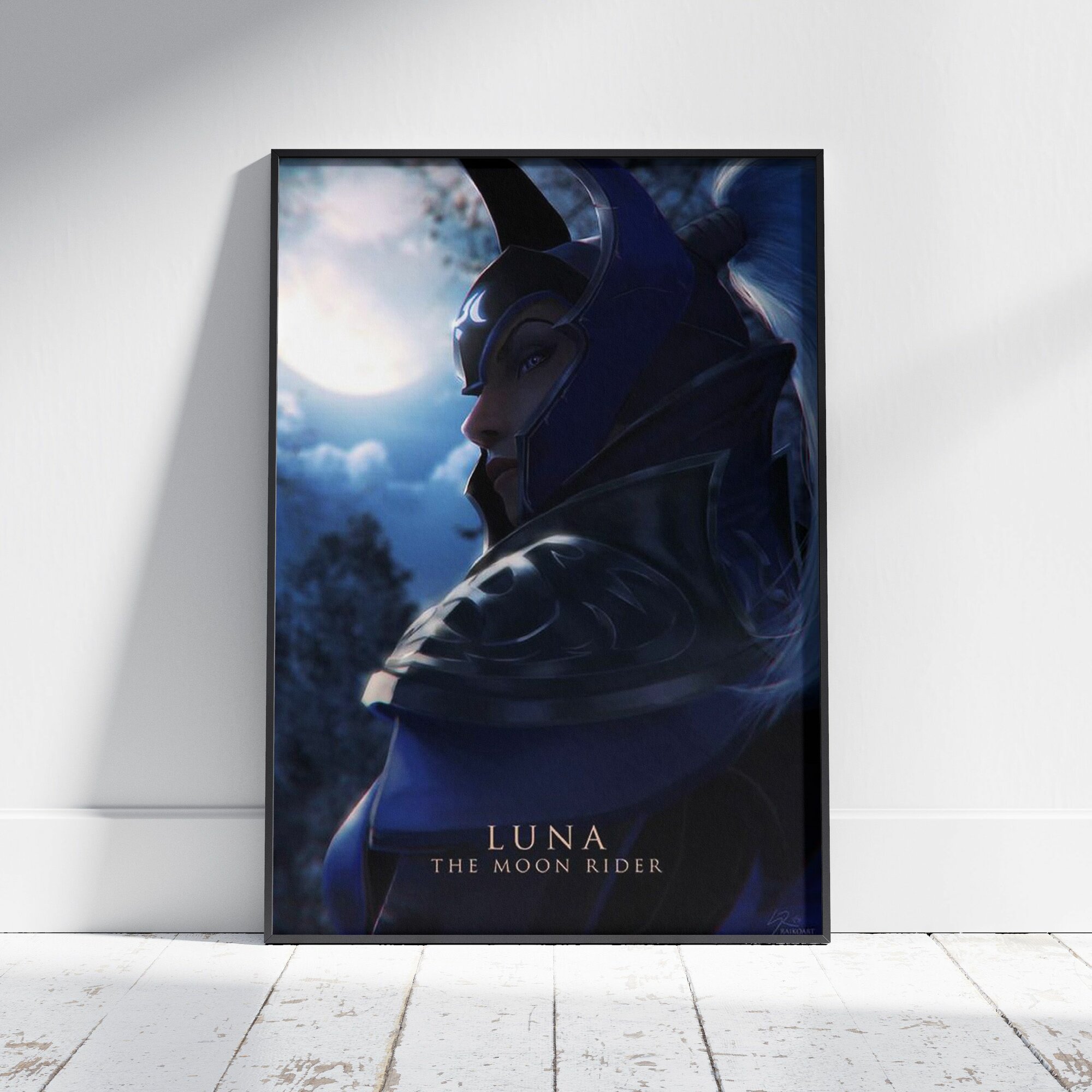 Плакат на стену для интерьера Dota 2 (Luna 2) - Постер по игре формата A3 (30х42 см)