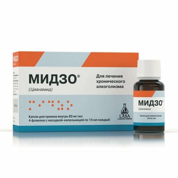 Мидзо капли для внутр. прим. 60мг/мл фл.-кап. 15мл 4 шт.