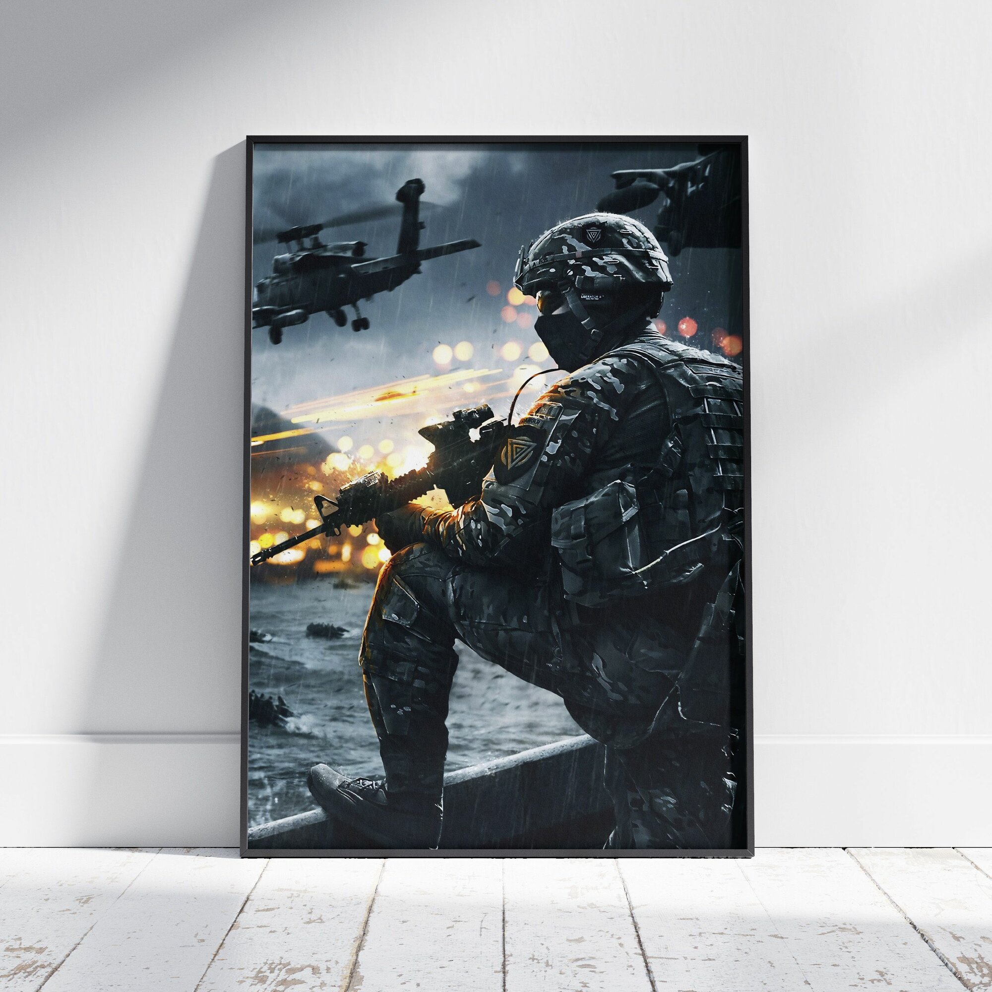 Плакат на стену для интерьера Бателфилд (Battlefield 3 - 10) - Постер по игре формата А4 (21x30 см)