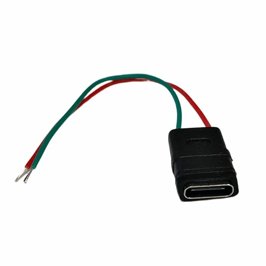 1 шт Разъем TYPE-C-2Pin-F 5А 20В 2 контакта, длина кабеля 70 мм, TYPE-C