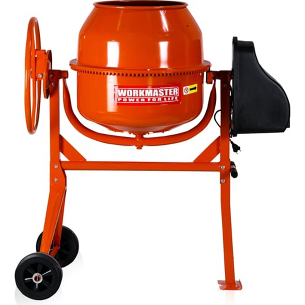 Бетономешалка Workmaster БС-130Р опранжевый/черный, 550 Вт, 130 л
