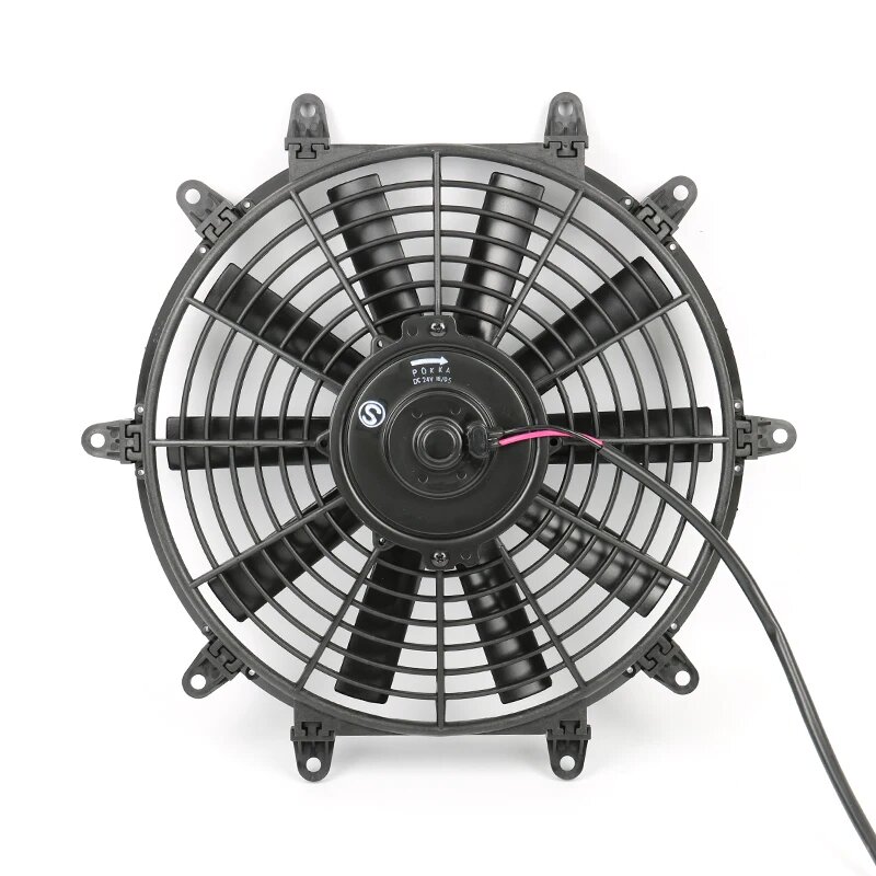 Универсальный электрический охлаждающий вентилятор 12 В/24 В, 12-дюймовый вентилятор радиатора 12V