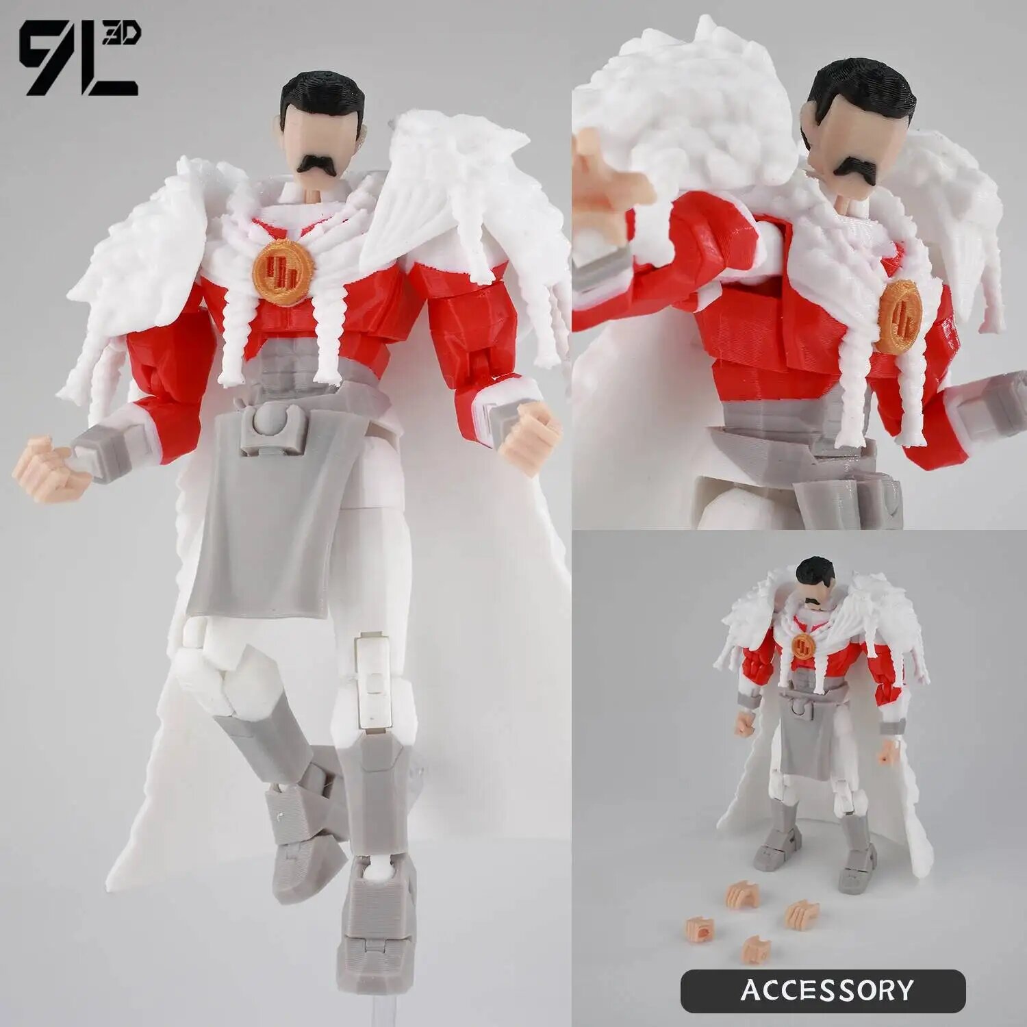 Коллекционная фигурка Dummy13 T13 Непобедимый Марк Грейсон Белый, GrandRegent
