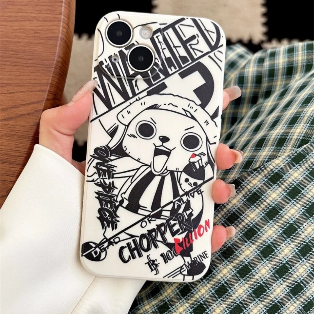 Белый чехол для телефона с рисунком ONE PIECE Luffy Zoro для iPhone 16, 15, 14 Plus 17 Pro 12, 13, 11 mini Max Sanji Chopper, силиконовый чехол