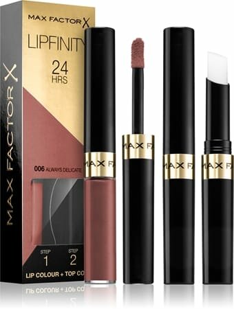 Губная помада max factor lipfinity lip colour, оттенок 006 always delicate, 4,2 г