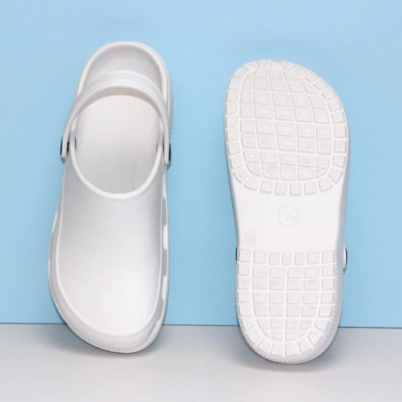 Белые медицинские сабо 37-38, White straps