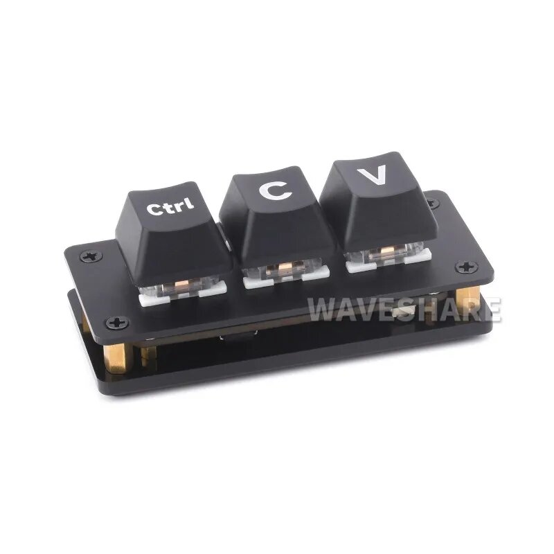 Клавиатура Waveshare Ctrl C V, черная Keyboard-3-PLUS — фото 1