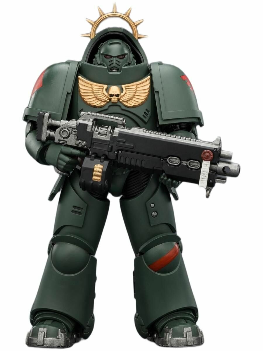 Подвижная фигурка JOYTOY Warhammer 40K Space Marines 2 Game Edition Dark Angels Heavy Intercessor, Игры для персонажей Коллекция подарков на день рождения