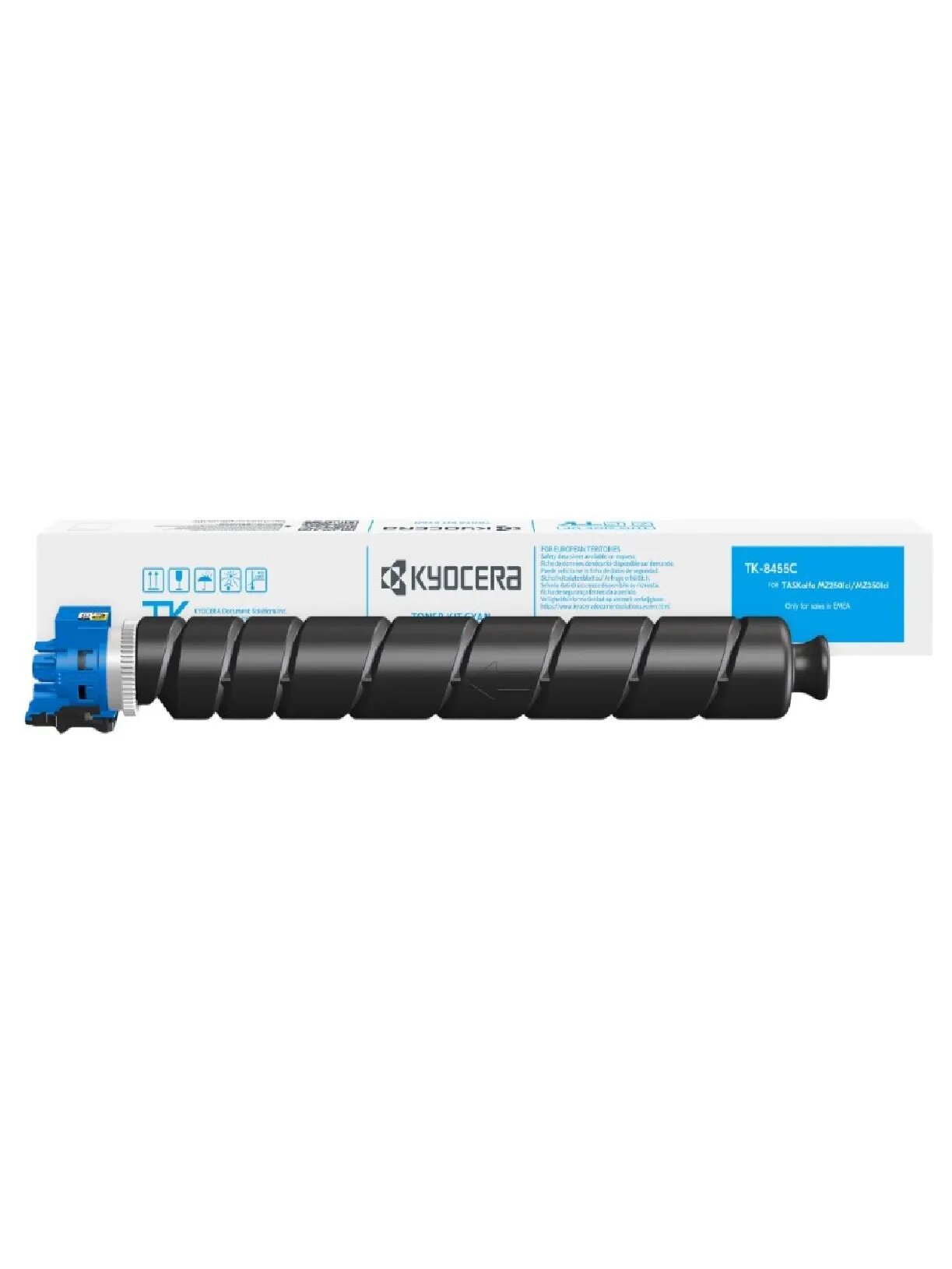 Тонер-картридж Kyocera TK-8455C 1T0C2MCNL0 синий для TASKalfa MZ2501ci, 12 000стр.