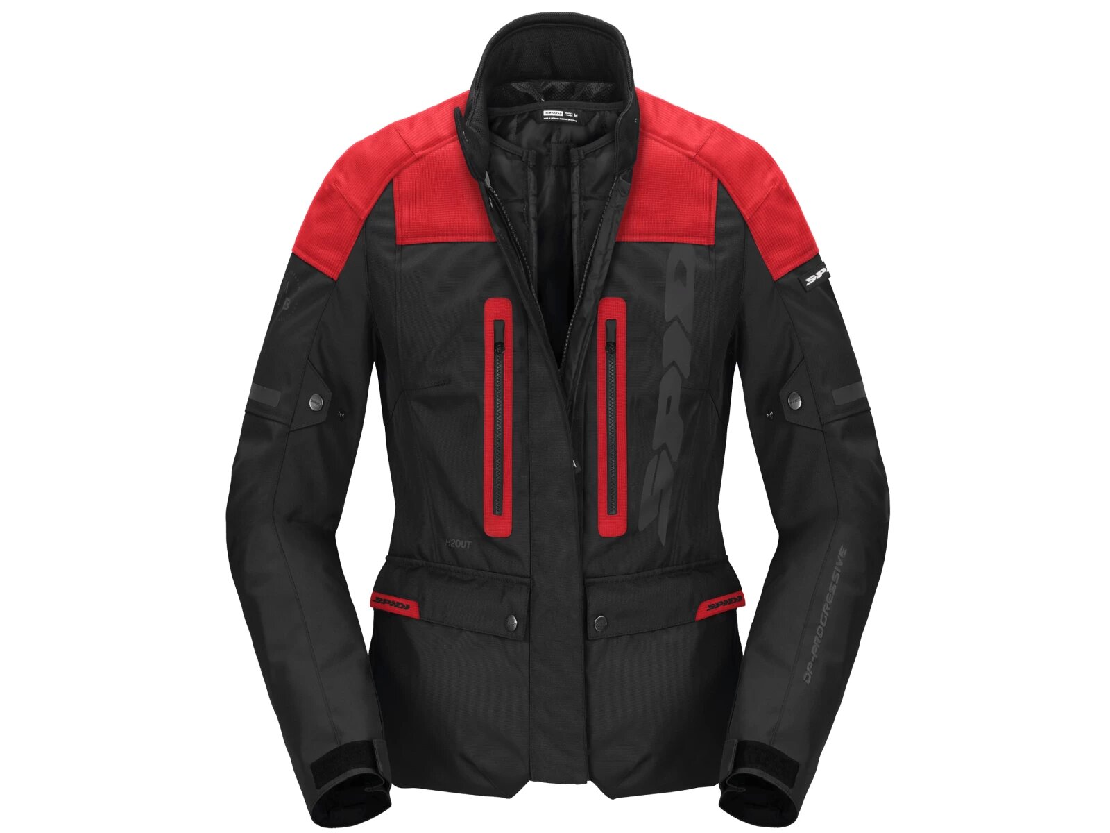 Мотокуртка SPIDI TRAVELER 3 EVO LADY Black/Red, черно-красная, S