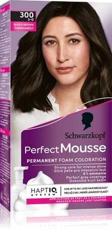 Краска для волос Schwarzkopf Perfect Mousse, оттенок 300 black brown, 1 шт