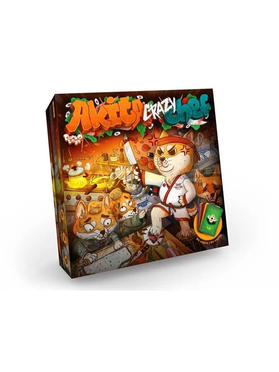 Развлекательная настольная игра DANKO TOYS G-ACC-01-01 Akita Crazy Chef 10+