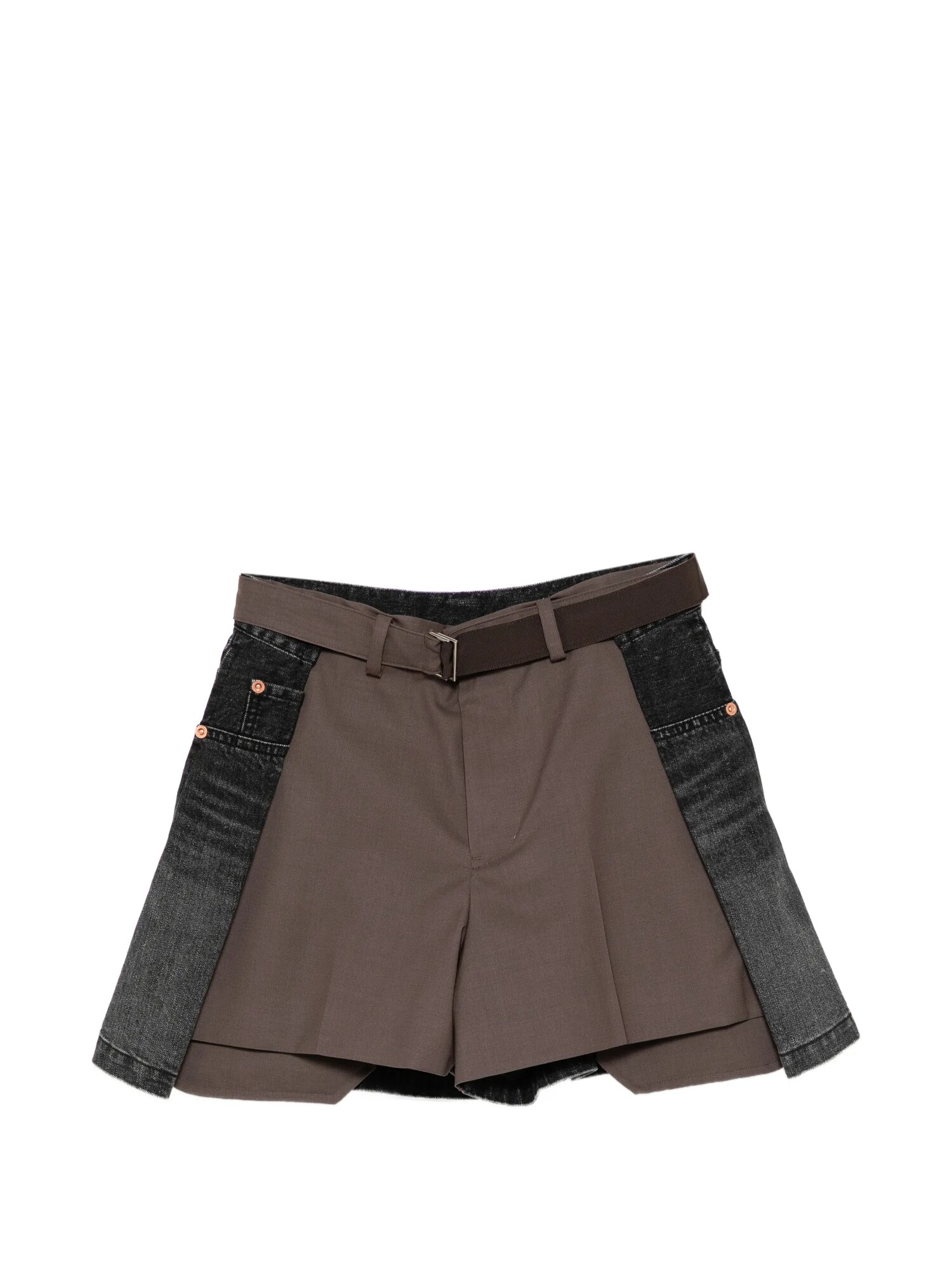 Шорты Hybrid denim-panel shorts