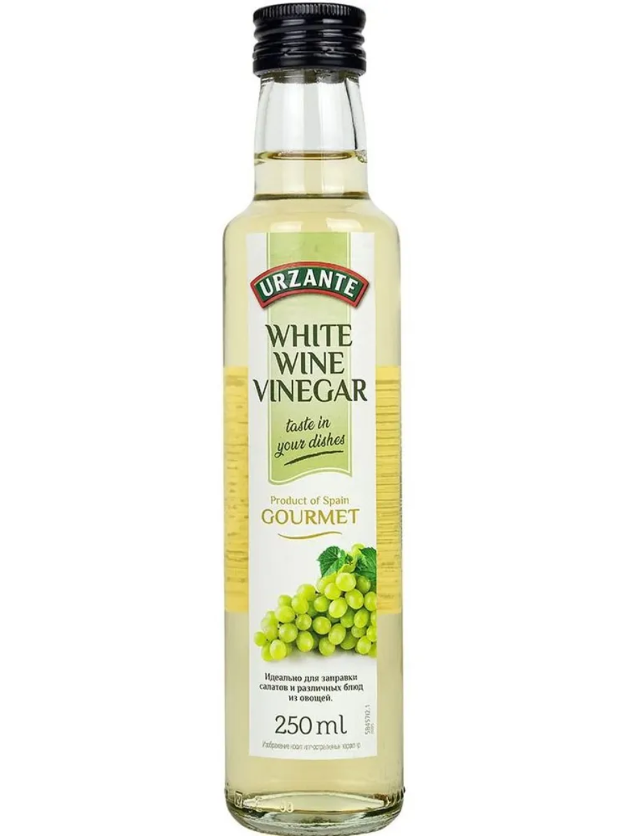 Уксус Urzante White wine vinegar Винный белый, 250мл