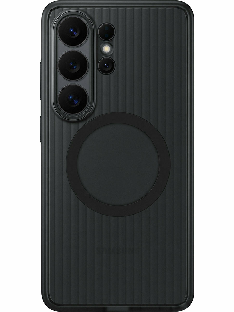 Клип-кейс для Samsung Galaxy S26 Ultra Rugged Magnet, поликарбонат, магнит, черный