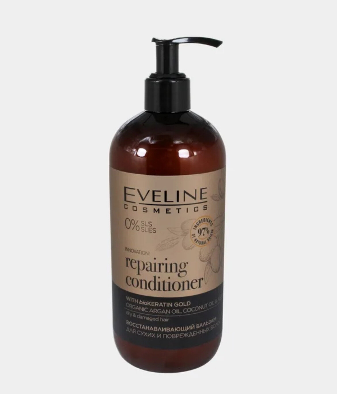 Бальзам для волос Eveline Cosmetics, для поврежденных волос, кремовый, 500 мл