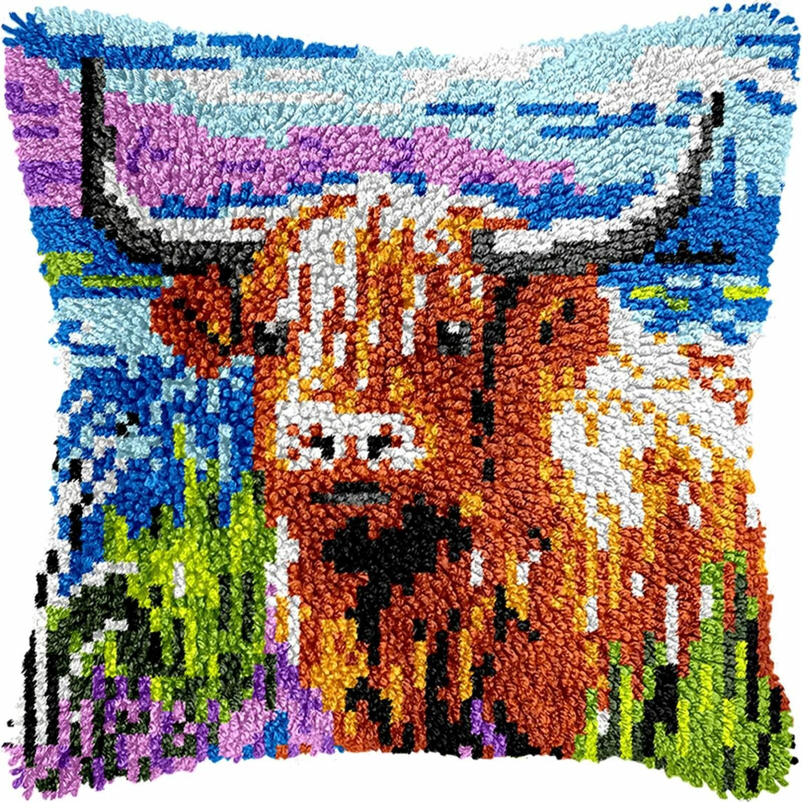 Набор для рукоделия с вышитым узором Подушка, 43x43 см, подходит для начинающих