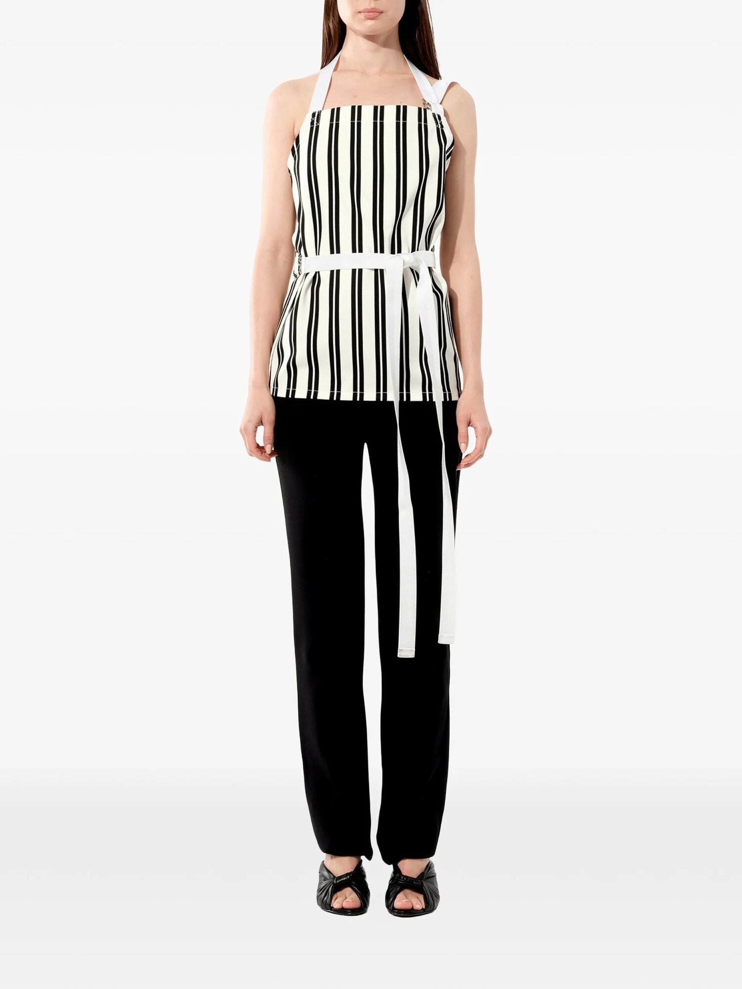 Топ BALENCIAGA Striped halterneck tank top, размер 38 — фото 1