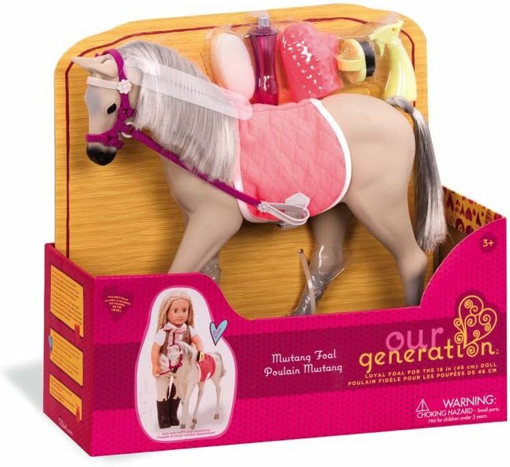 Набор игрушек Our Generation - Жеребенок Мустанга с аксессуарами - BD38020Z