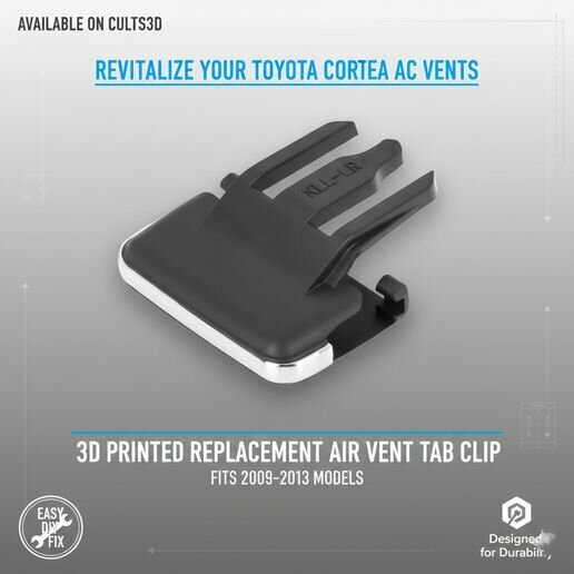 Ремкомплект фиксатора воздуховода кондиционера передний 4 шт