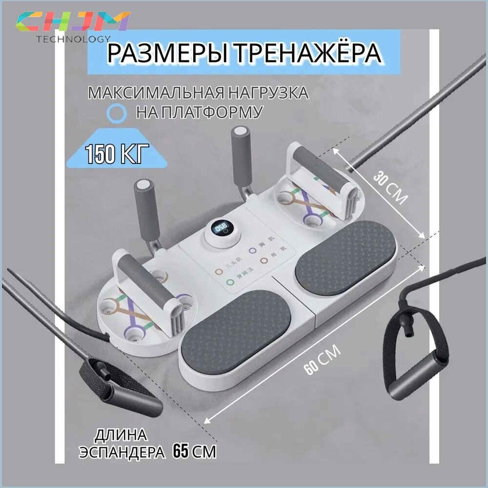 Премиумплатформа для отжиманий, мультифункциональная доска и стептренажер для эффективных тренировок