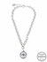 Колье LAMALA & LAFEA, кристаллы Swarovski, длина 42 см, синий